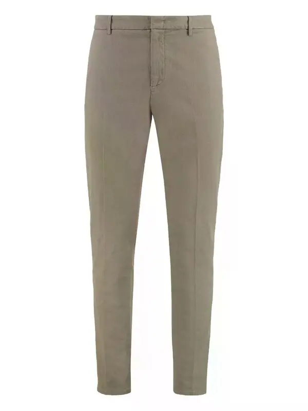 DONDUP Stretch-cotton Straight-leg Pants - Neutrals