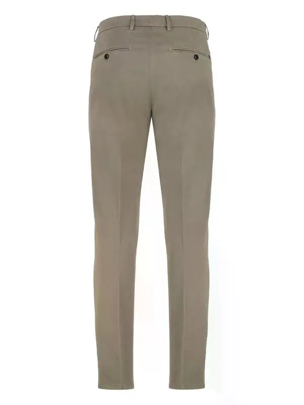 DONDUP Stretch-cotton Straight-leg Pants - Neutrals
