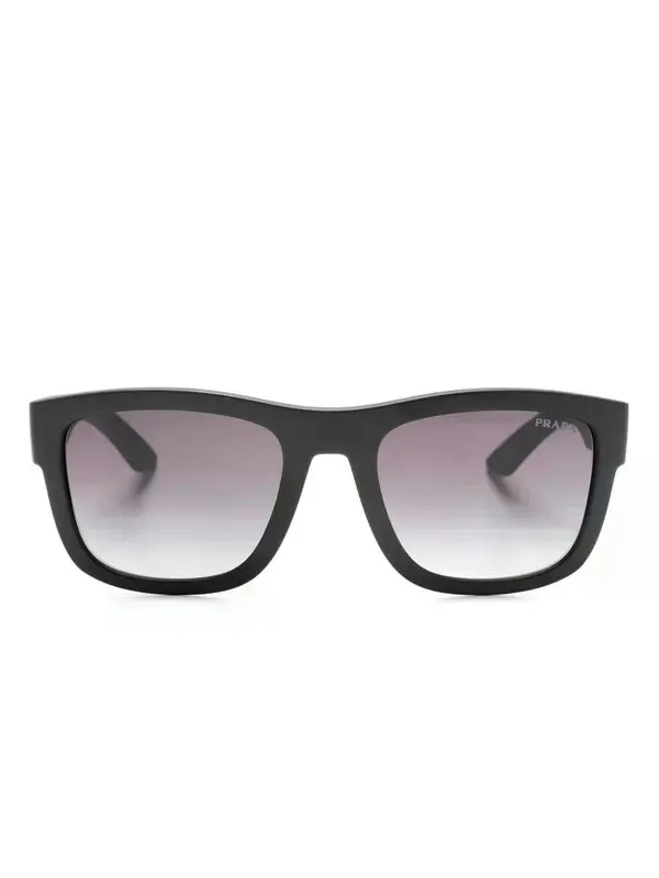 Prada Logo-debossed Square-frame Sunglasses