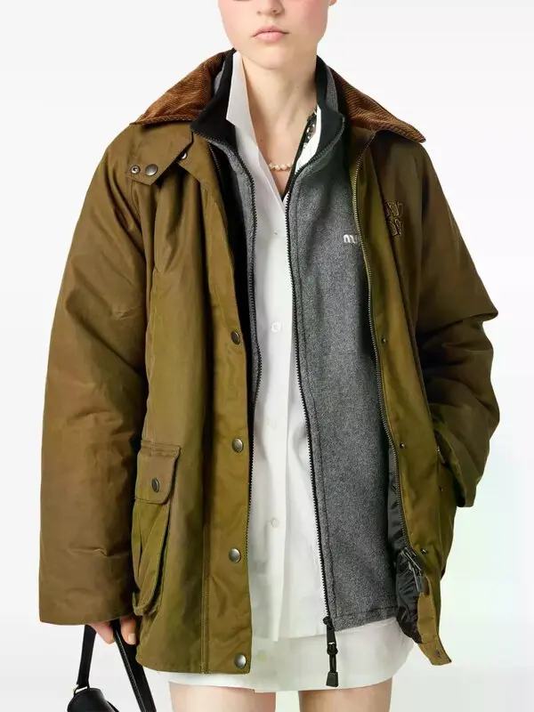 Miu Miu Zip-up Fleece Sweatshirt