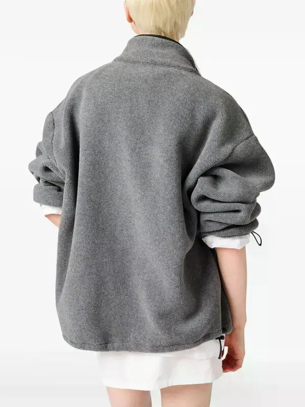 Miu Miu Zip-up Fleece Sweatshirt