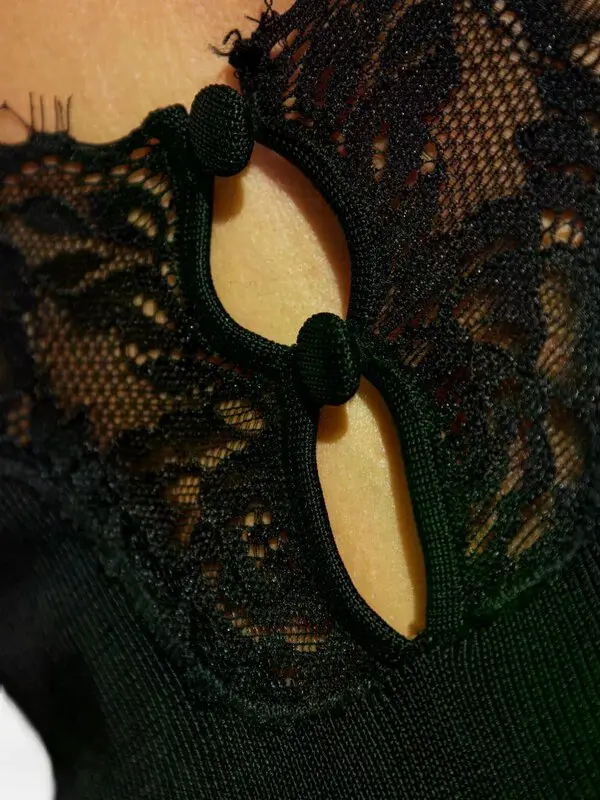 SELF-PORTRAIT Lace-insert Dress