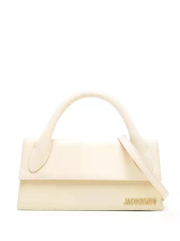Jacquemus Le Chiquito Long Leather Tote - Neutrals