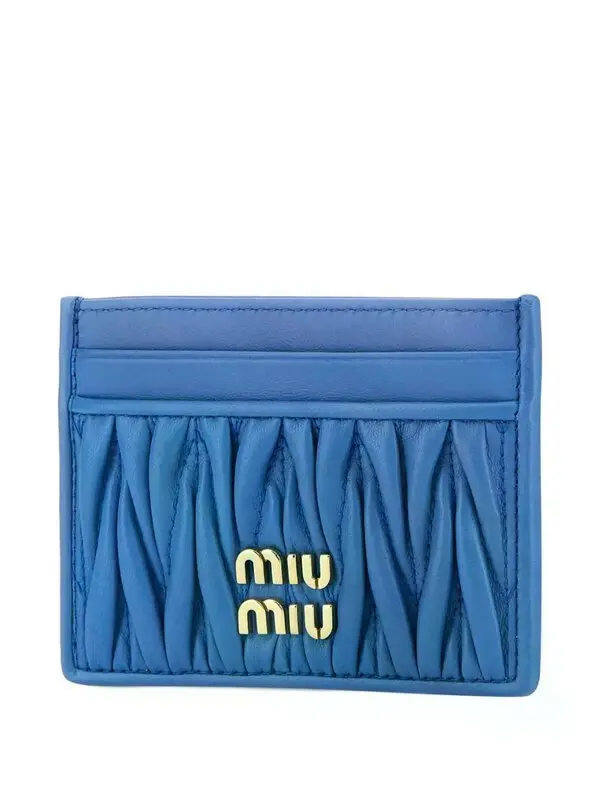 Miu Miu Matelassé Nappa Leather Card Holder