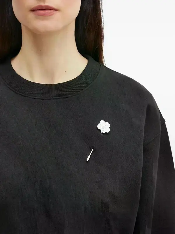 Kenzo Flower-pin Embellished Sweatshirt