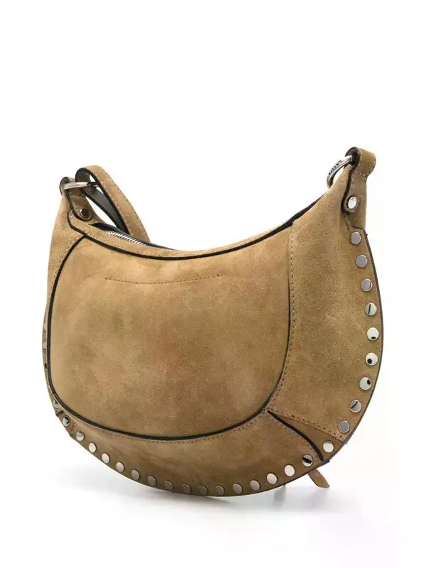 Isabel Marant Étoile Oskan Studded Leather Shoulder Bag - Neutrals
