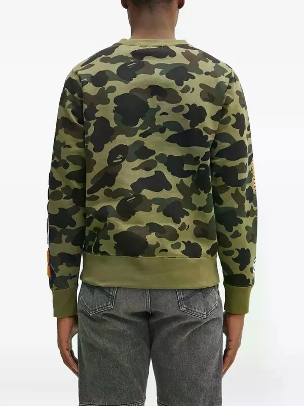 A BATHING APE 1st Camo Shark Crewneck Sweatshirt