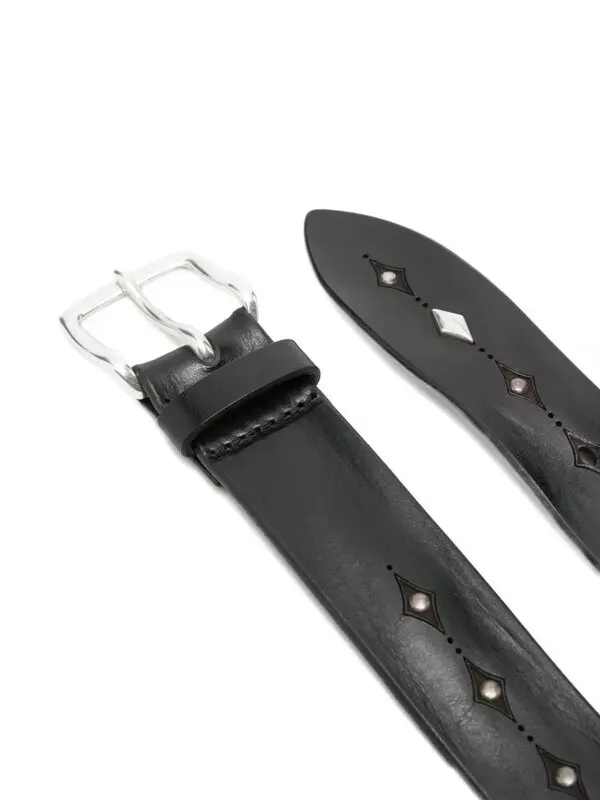 Orciani Studded Leather Belt