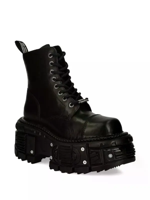 NEW ROCK Lace-up Platform Boots