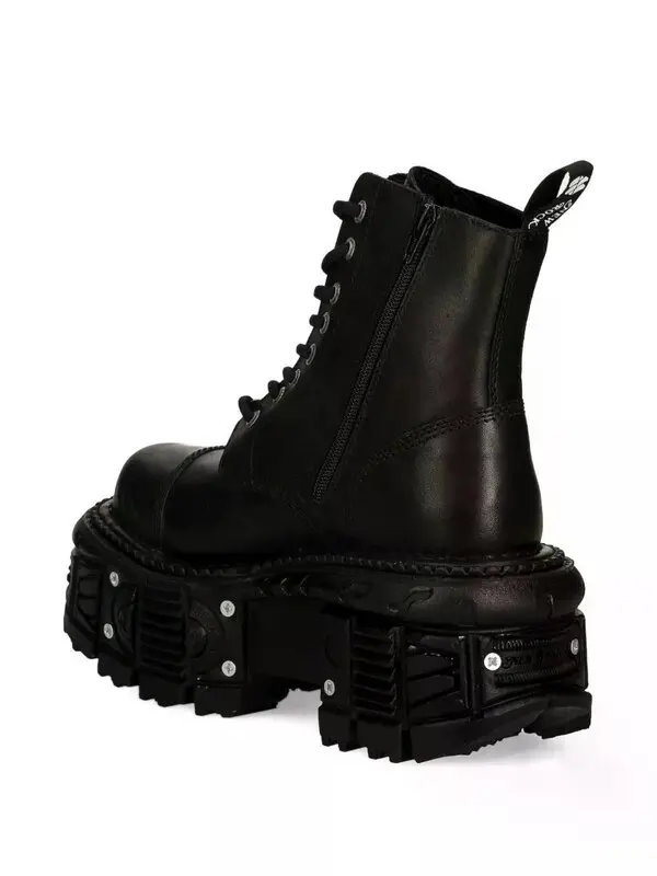 NEW ROCK Lace-up Platform Boots
