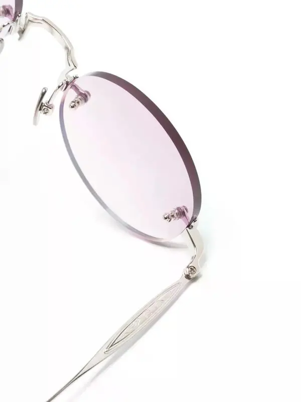 Matsuda M5002 Oval-frame Sunglasses - Silver