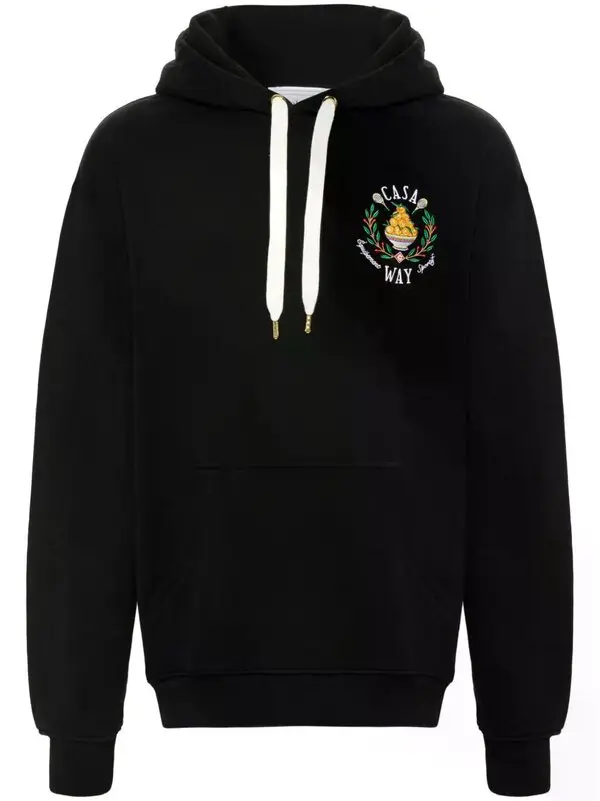 Casablanca Equipement Sportif Embroidered Hoodie - Black