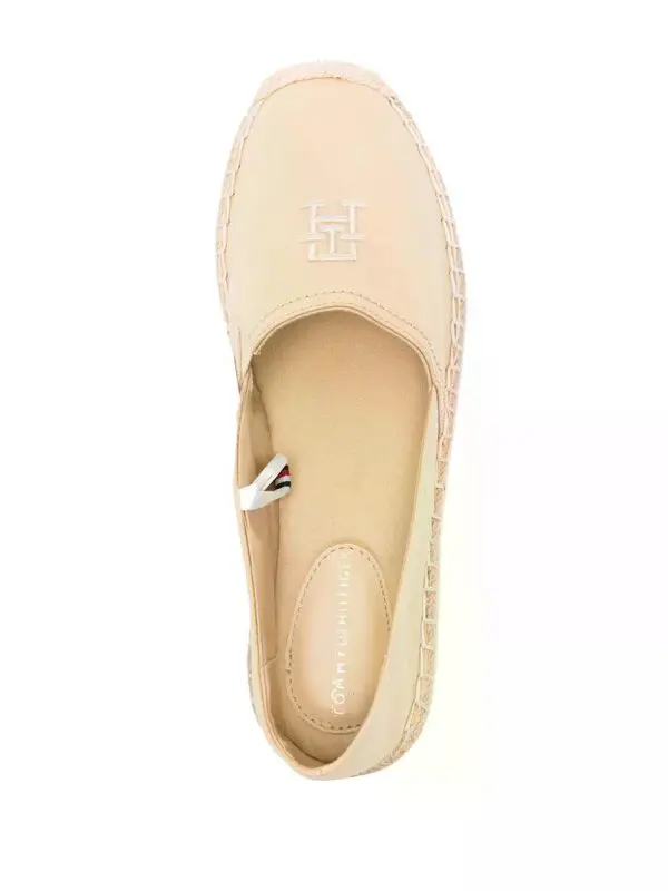 Tommy Hilfiger Logo-embroidered Cotton Espadrilles