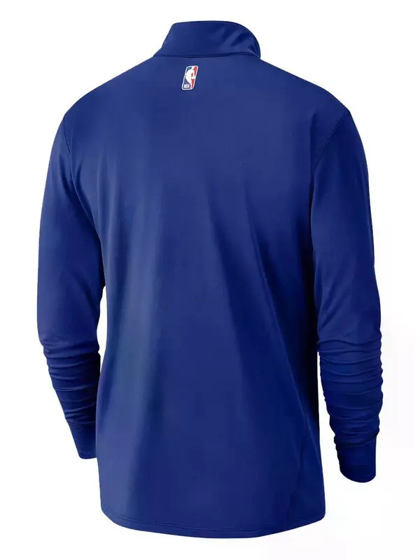 Nike Nba Golden State Warriors Quarter-zip Sweatshirt - Blue