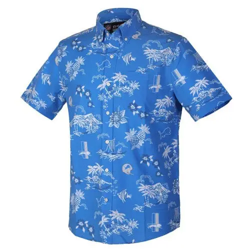 Reyn Spooner Detroit Lions Throwback Kekai Performance Button-down Shirt