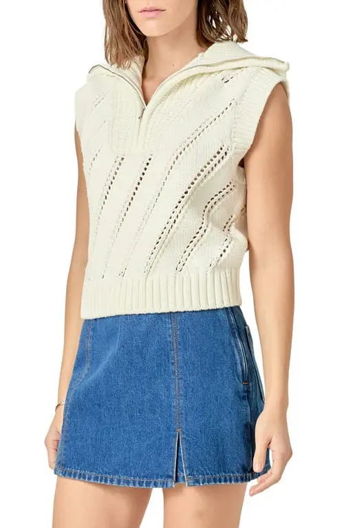 English Factory Half-zip Sweater Vest
