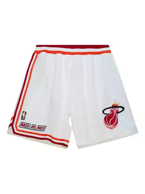 Mitchell & Ness Miami Heat 1996-1997 Home Swingman Shorts - White