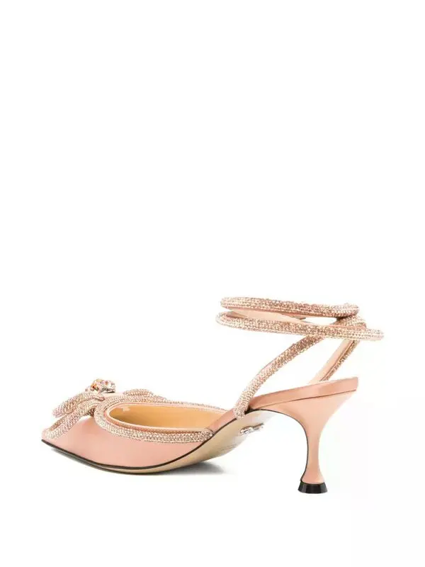 Mach & Mach Jewel-embellished Bow Pumps - Pink