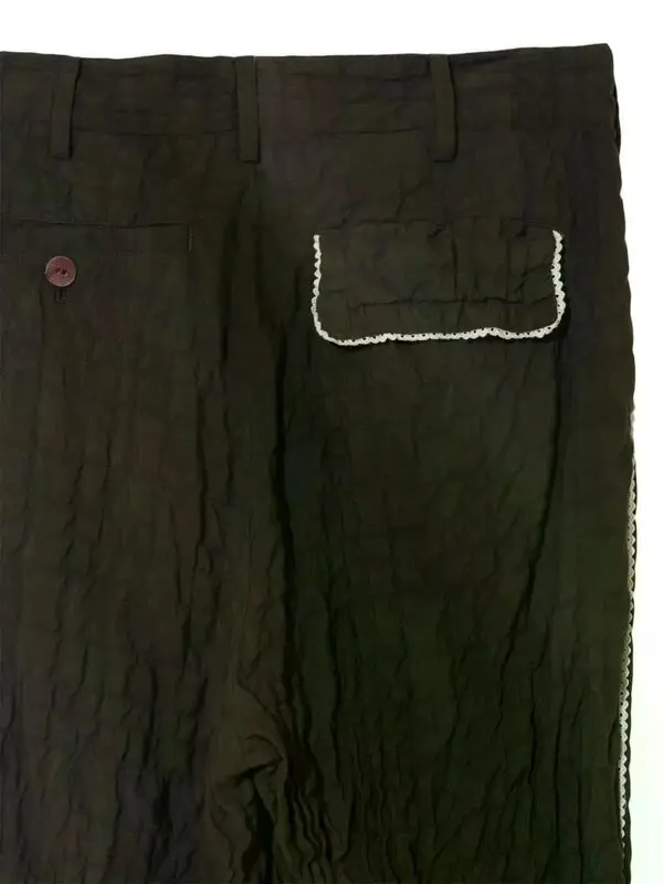 UNDERCOVERISM Quilted Lace-trimmed Trousers