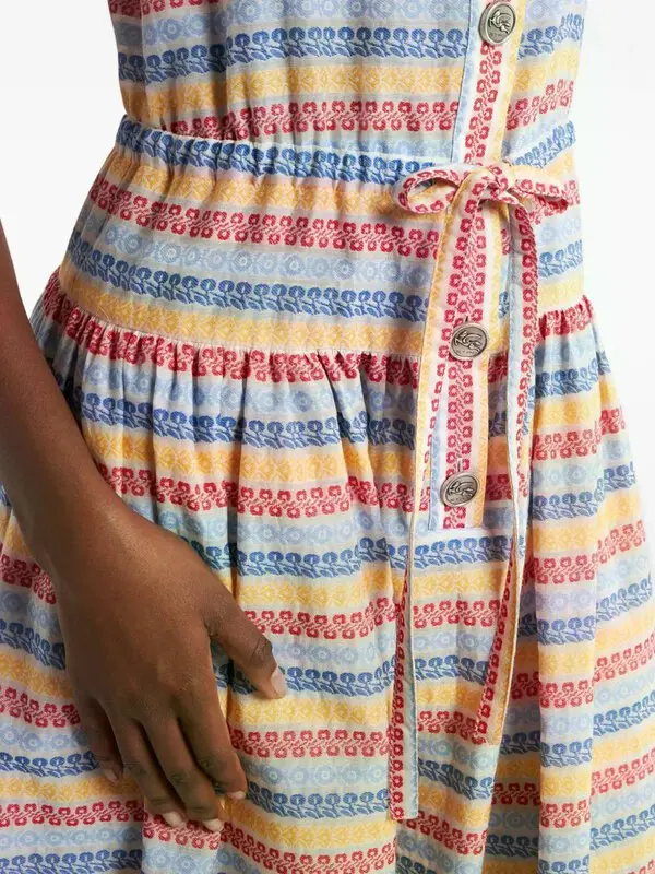 knee length dresses for ladies Saylor Stripe Maxi Dress-Blue main image 0