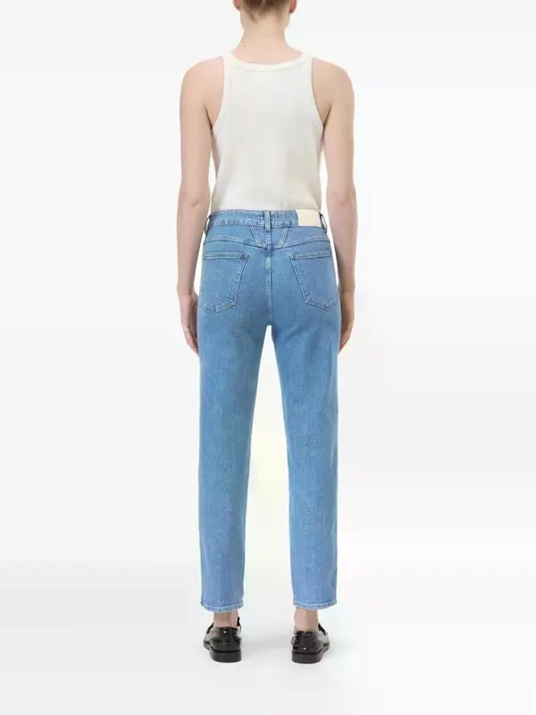 Closed High-waisted Straight Leg Jeans