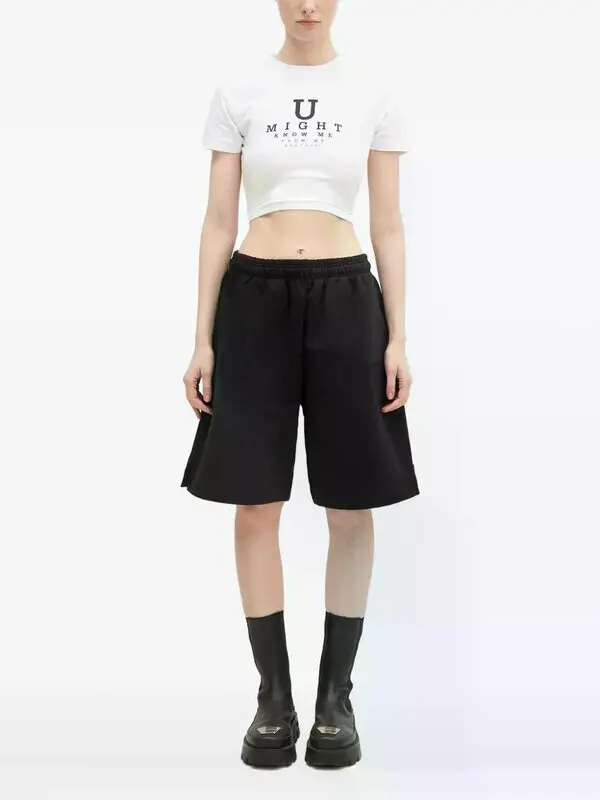 Vetements Eye-chart Cropped Top