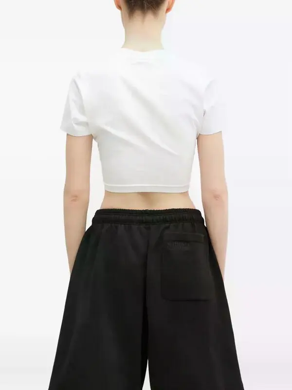 Vetements Eye-chart Cropped Top