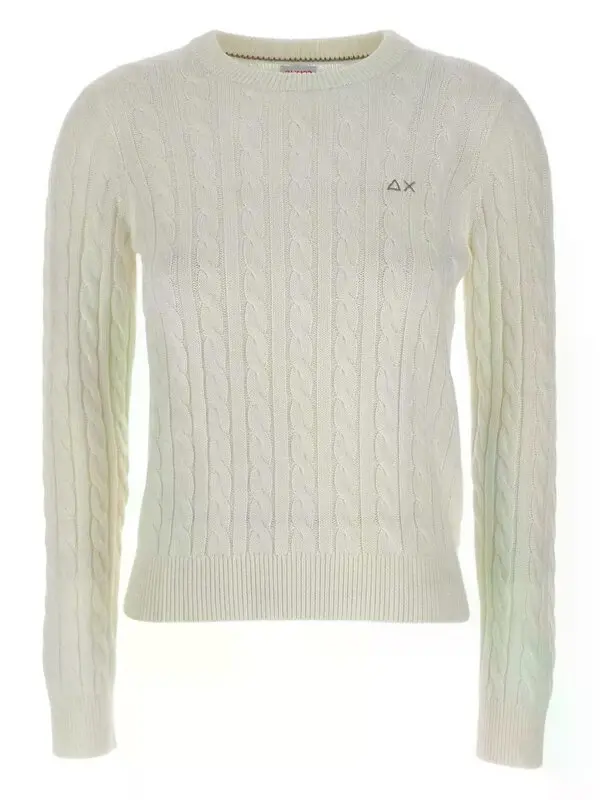 SUN 68 Cable-knit Sweater - Light And Natural