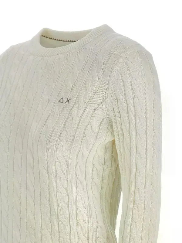 SUN 68 Cable-knit Sweater - Light And Natural