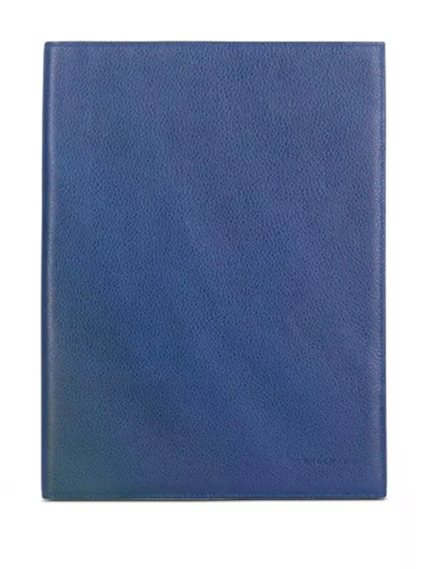 Longchamp Le Foulonné Leather Notepad Cover - Blue