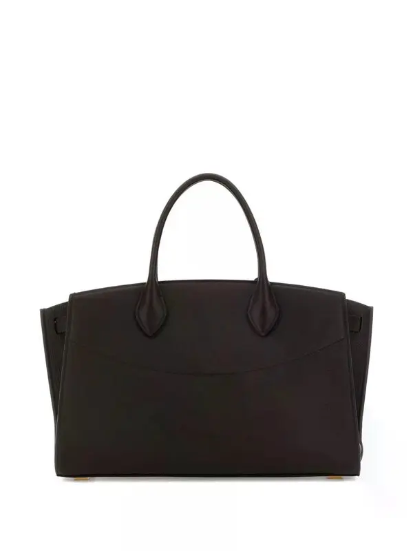 FERRAGAMO Studio Leather Tote - Brown