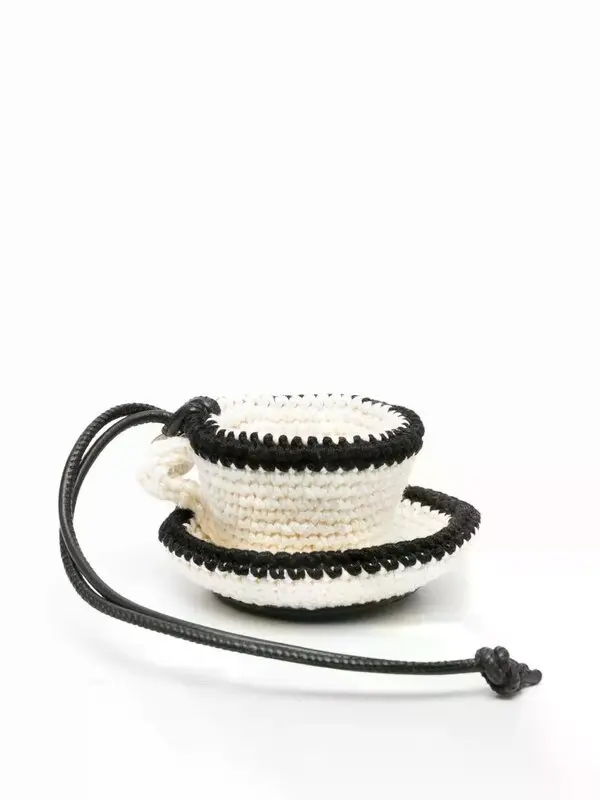 JW Anderson Crocheted-cup Charm - Neutrals