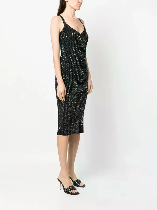 Missoni Sequin-embellished Ribbed Knit Dress