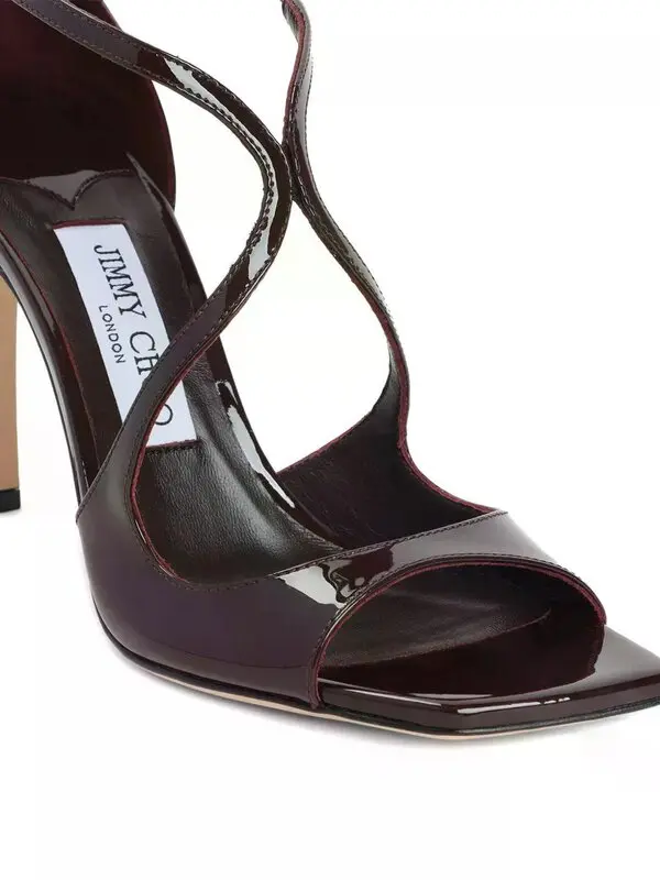 JIMMY CHOO Azia 95 Strappy Sandals - Brown