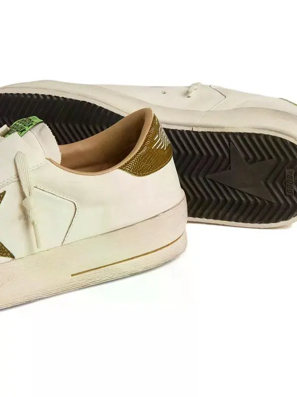 GOLDEN GOOSE Stardan Leather Sneakers - Neutrals