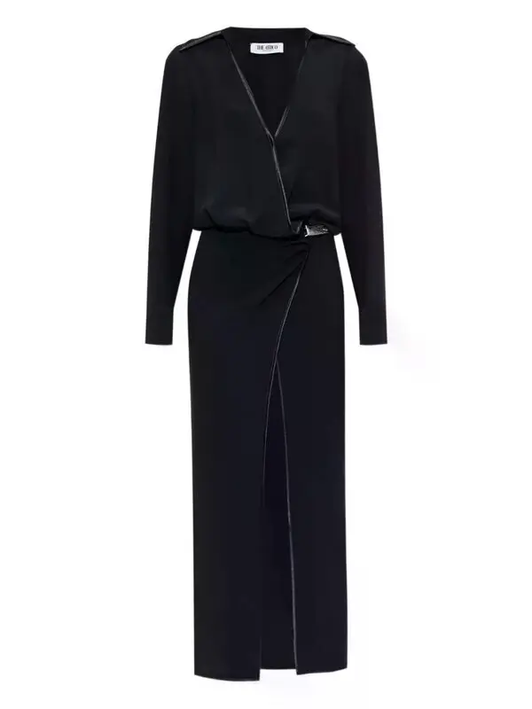 Attico Wrap-front Split Maxi Dress
