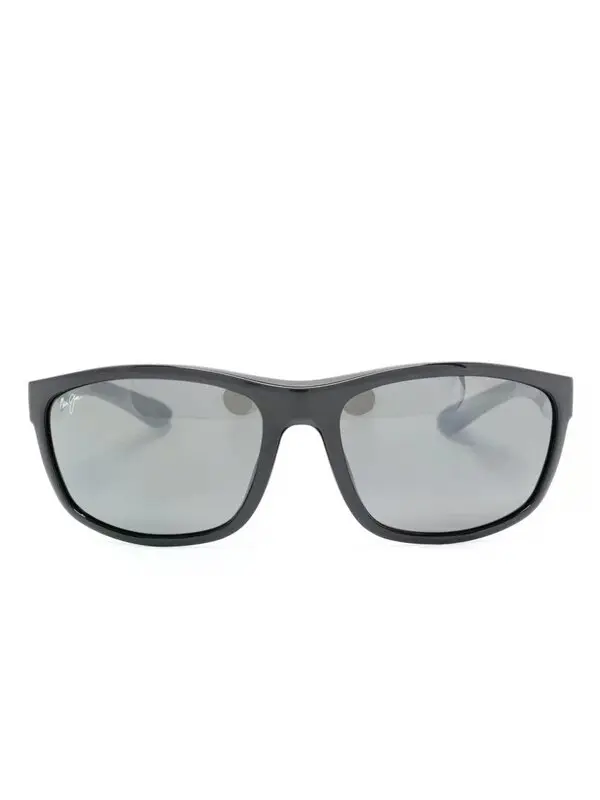 Maui Jim Logo-plaque Sunglasses - Black