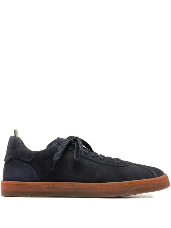 Officine Creative Karma Lace Up Round Toe Sneakers - Blue