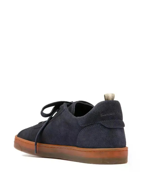 Officine Creative Karma Lace Up Round Toe Sneakers - Blue