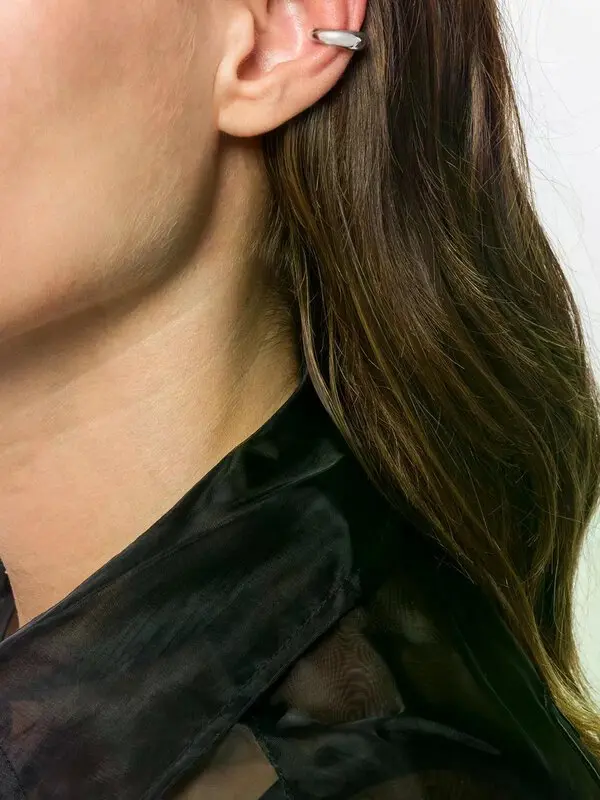 Tom Wood The Ear Cuff Thick Single Ear Cuff - Silver