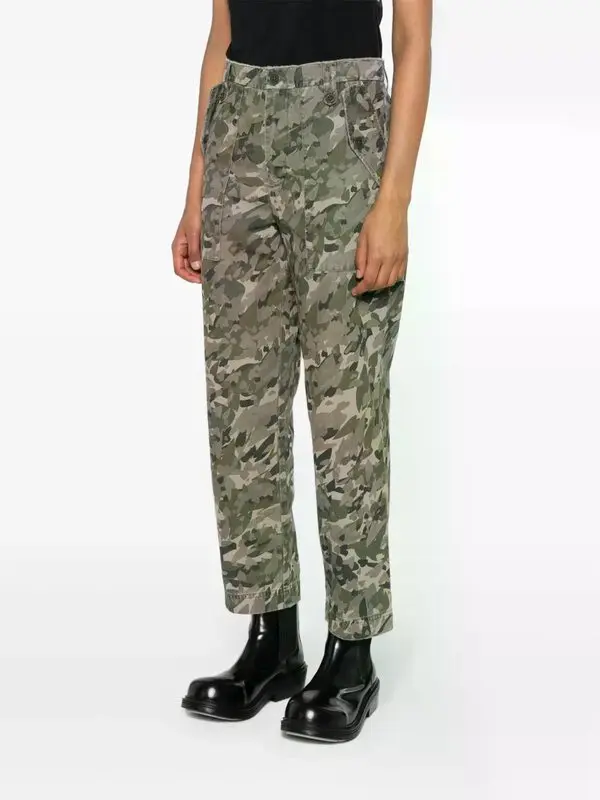 Zadig&Voltaire Camouflage Print Cotton Trousers