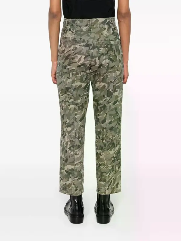 Zadig&Voltaire Camouflage Print Cotton Trousers