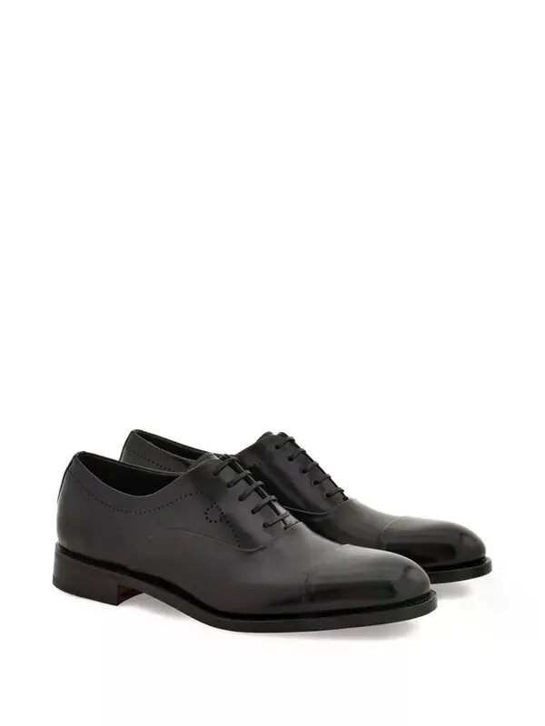 FERRAGAMO Tramezza Leather Oxford Shoes