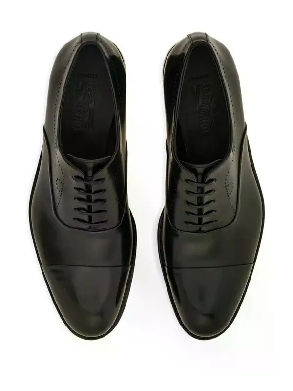 FERRAGAMO Tramezza Leather Oxford Shoes