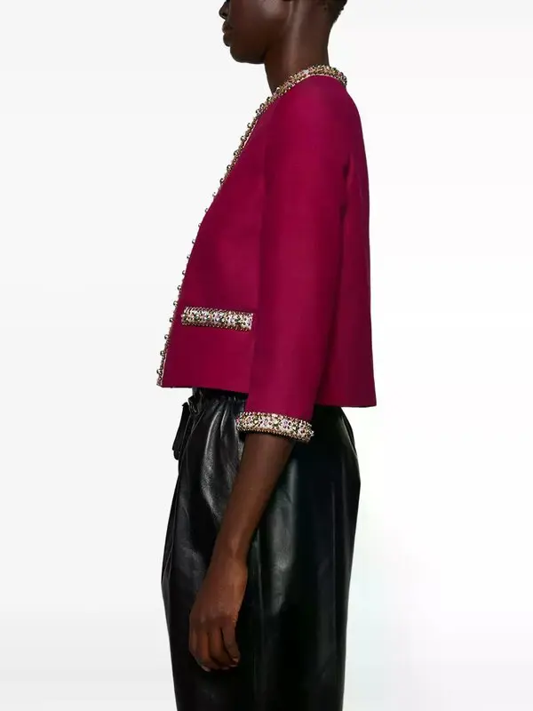 Valentino Garavani Embellished-border Jacket