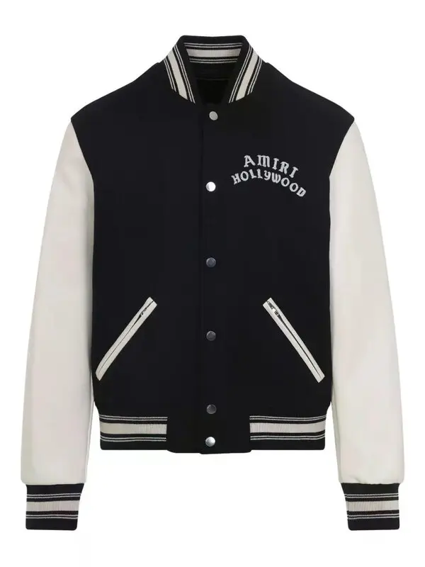 Amiri Varsity Wool Jacket - Black