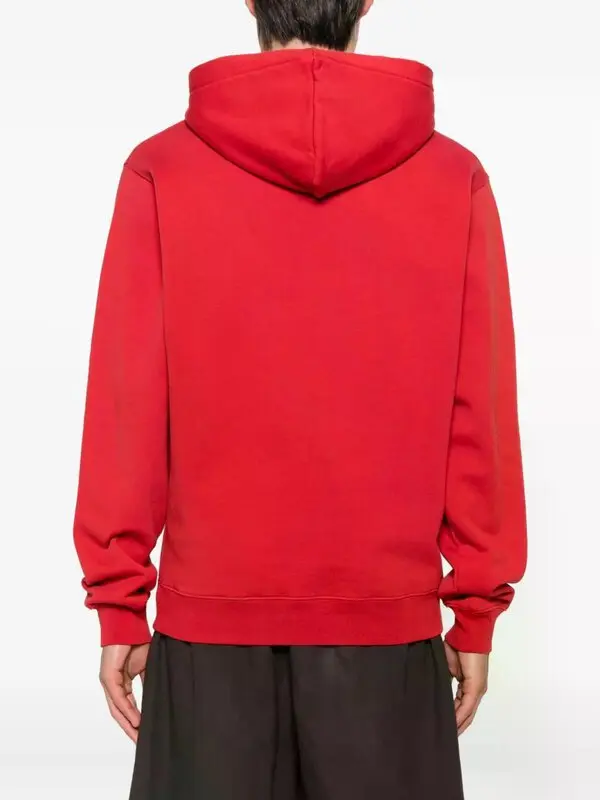 Jacquemus Gros Grain Hooded Sweatshirt - Red