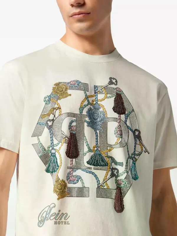 Philipp Plein Tassel-embellished Logo T-shirt