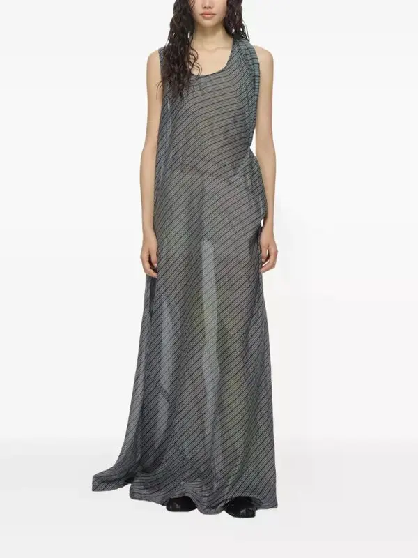 Our Legacy Striped Maxi Dress In Grey - 52% Off | Editorialist