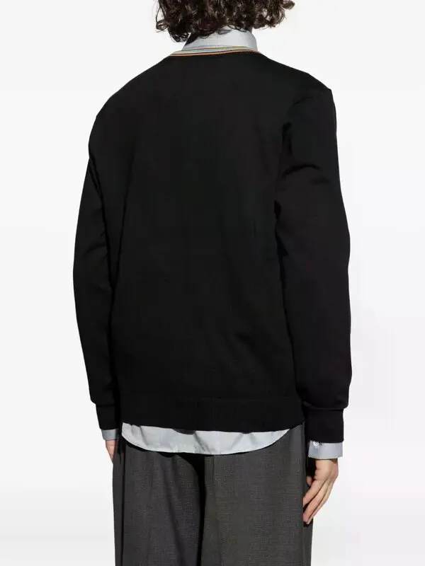 Paul Smith Stripe-detail Cardigan - Blue
